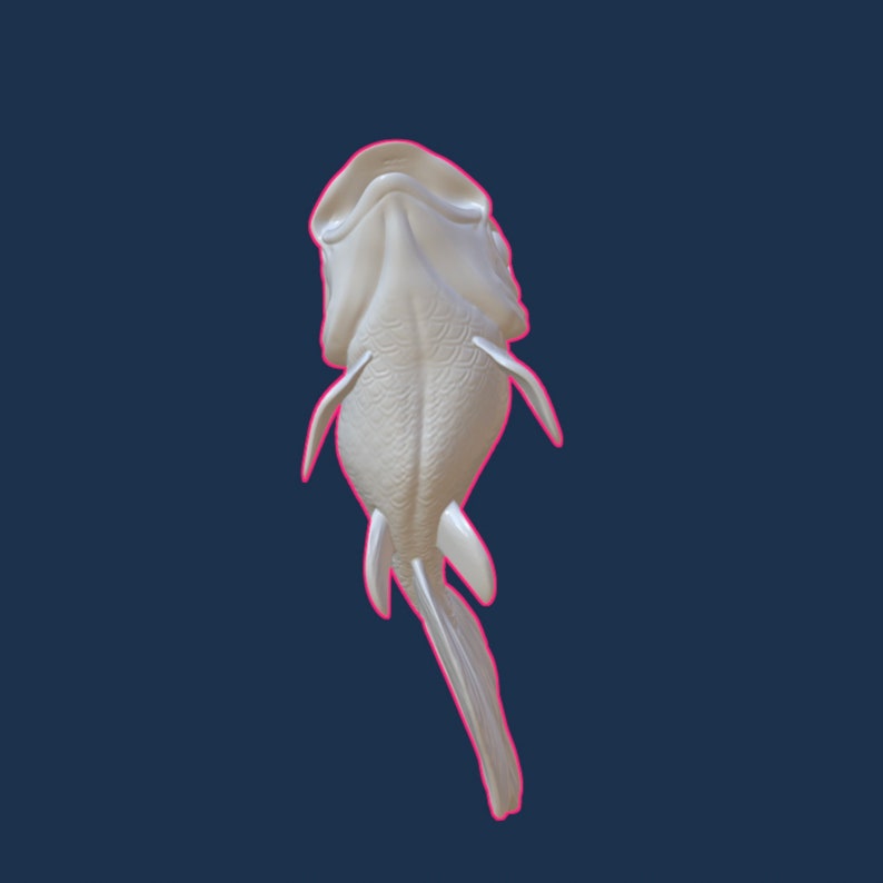 Cute Koi Fish, Cartoon Koi, STL File, Digital File for 3D Printing ...