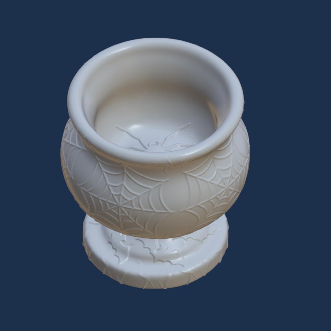 Goblet STL, 3D Digital File for 3D Printing, Spiders, Spider Web, Bats ...
