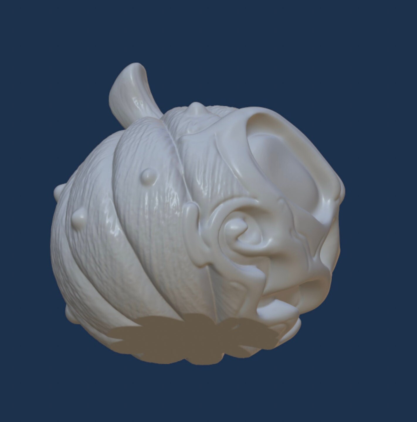 Pumpkin STL, 3D Digital File, STL, Original Design, Halloween STL File ...