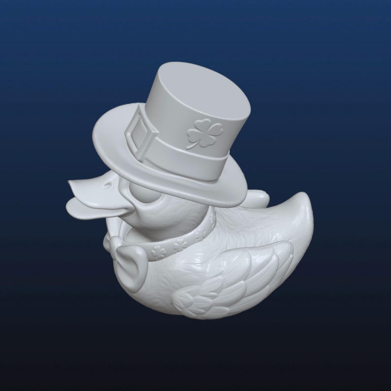 St. Patrick's Duck STL, 3D Digital File for 3D Printing, Rubber Ducky ...