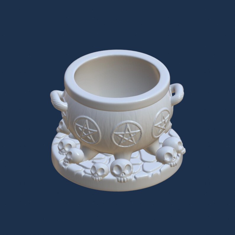 Cauldron STL, 3D Digital File for 3D Printing, Witch's Cauldron, Witch ...