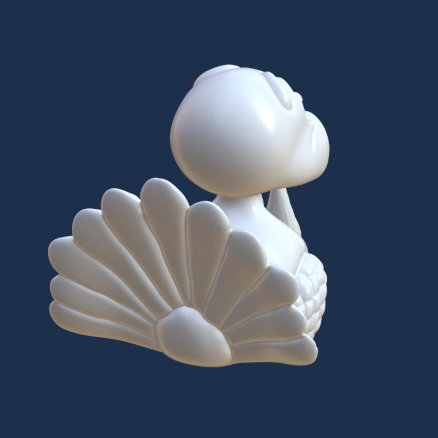 Cute Turkey STL, 3D Digital File for 3D Printing, Turkey, Thanksgiving ...