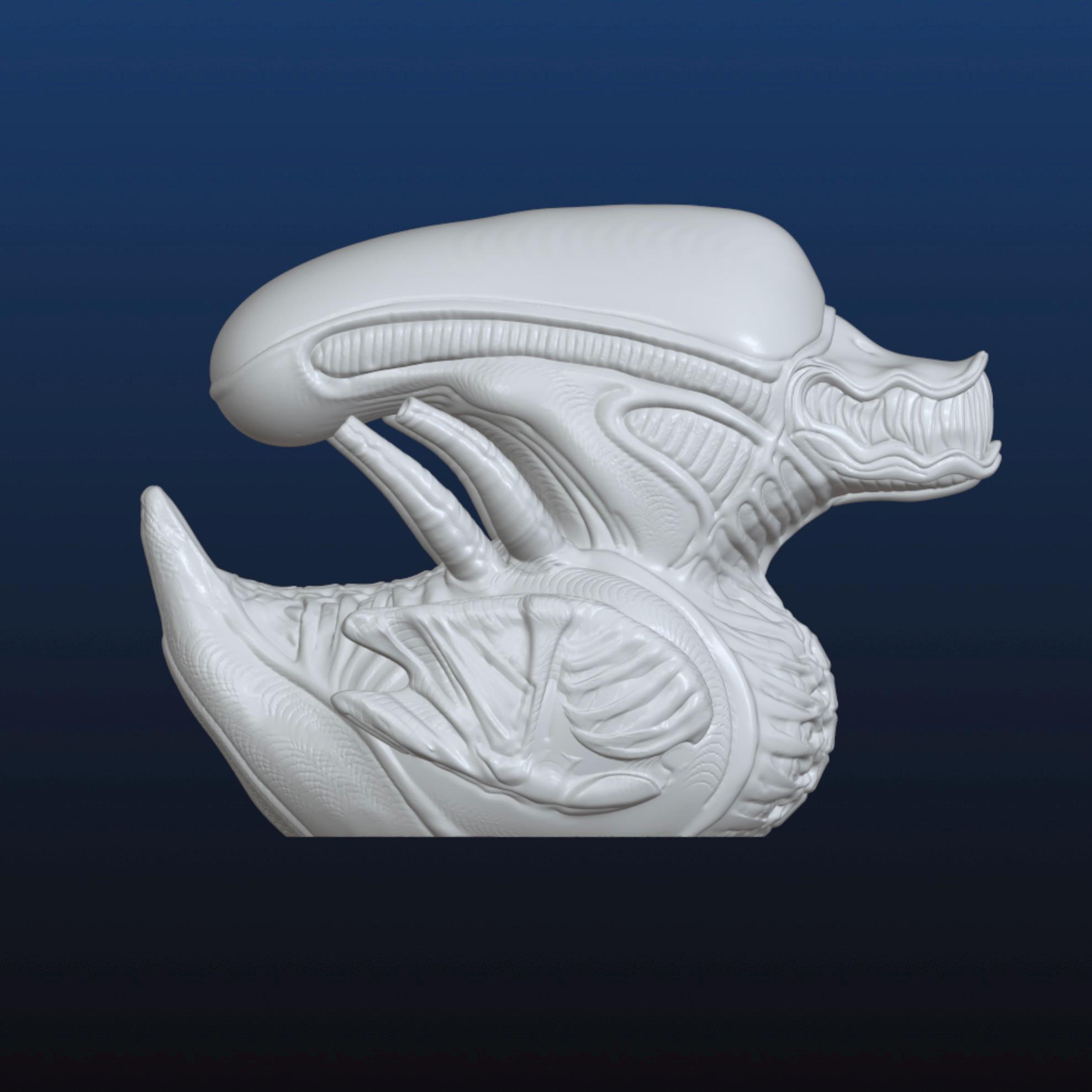 Xenomorph Duck STL, 3D Digital File for 3D Printing, Alien Duck ...