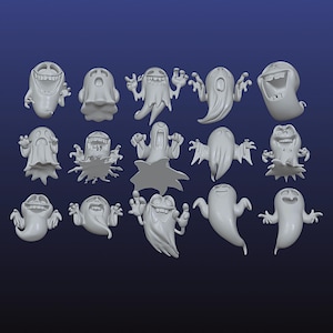 Halloween Ghosts STL - 15 Pack of Unique Ghosts With Personality for ...