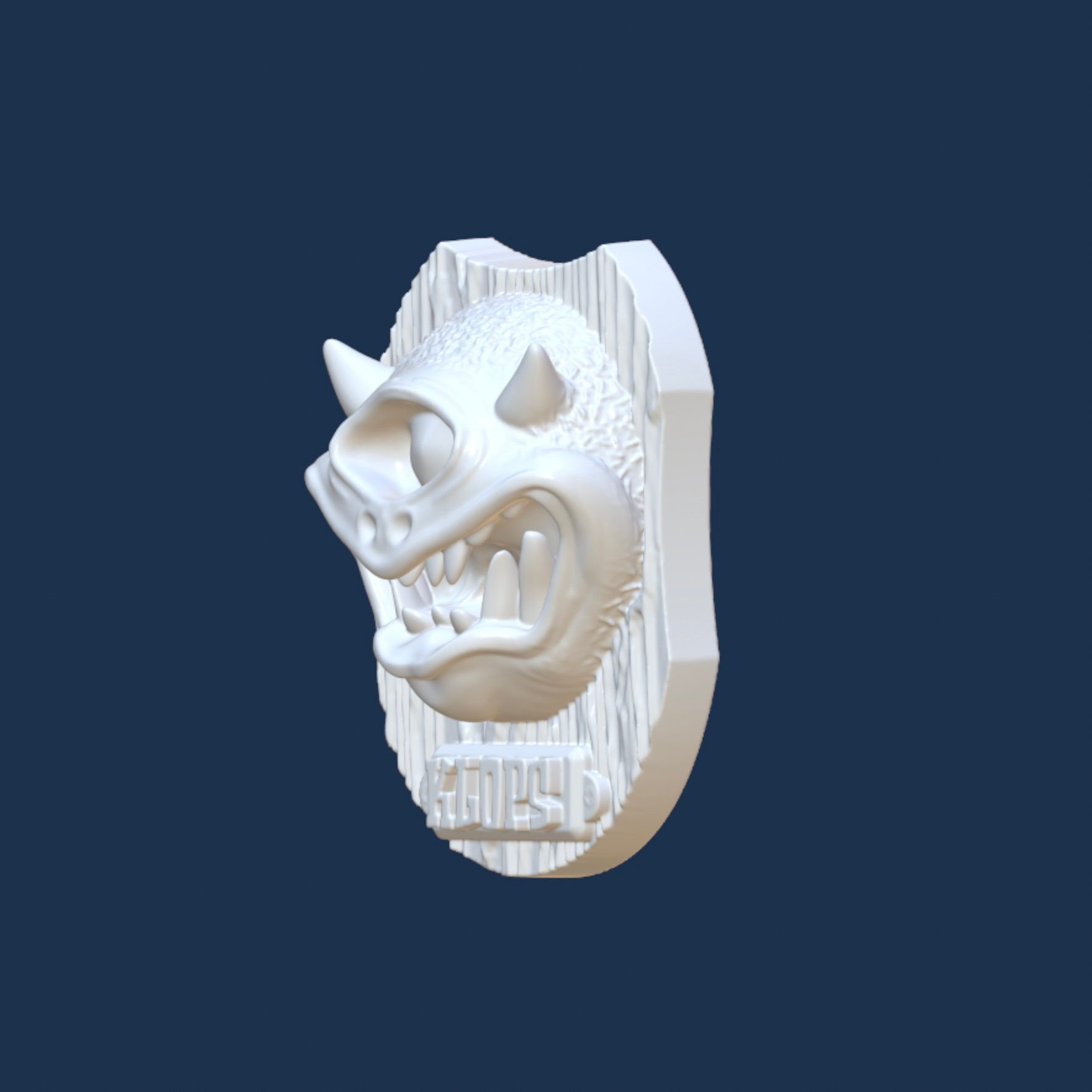 Cyclops Wall Plaque, STL File for 3D Printing, Cyclops Monster, Wall ...