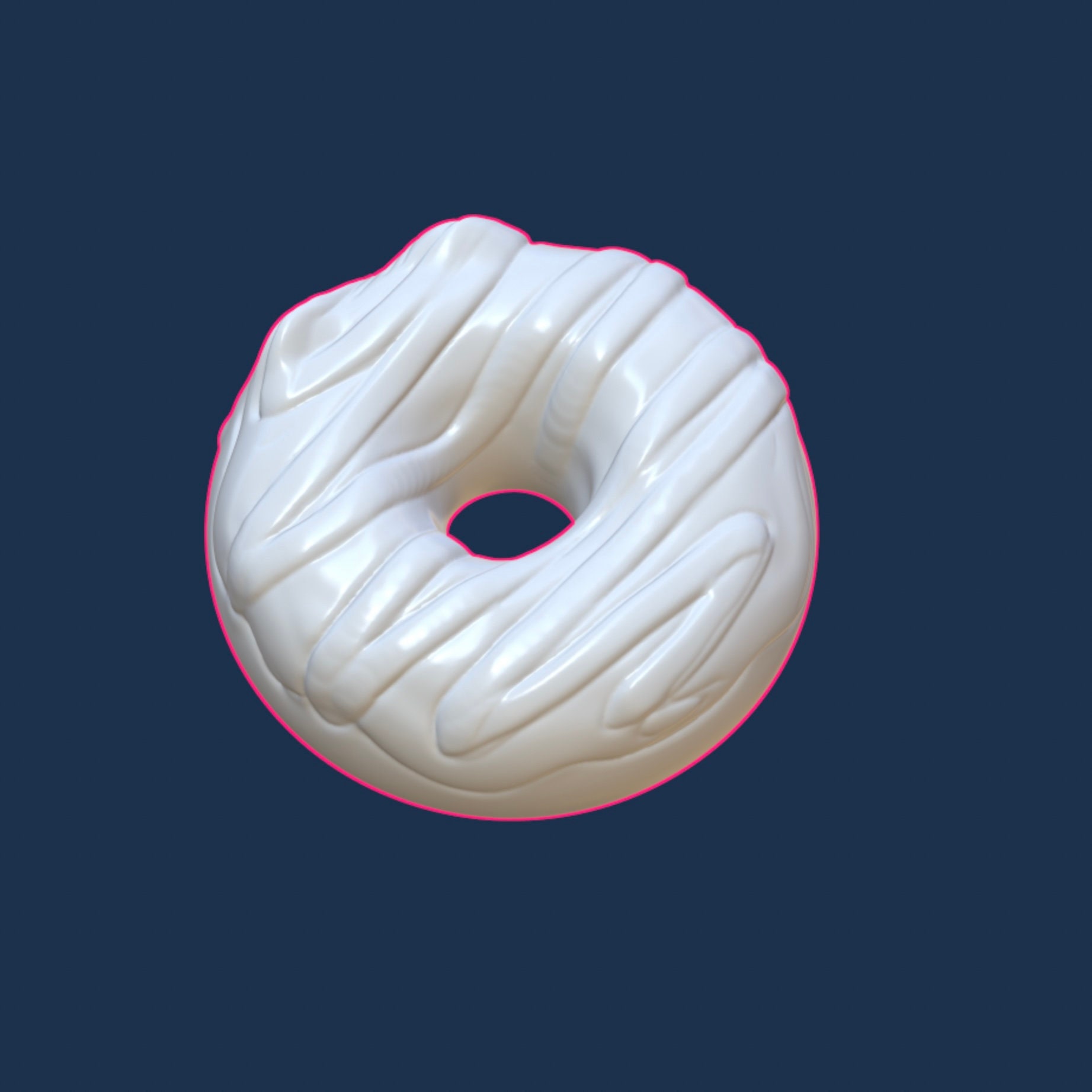 Cartoon Donut, STL File, 3D Digital File for 3D Printing, Cute Donut ...