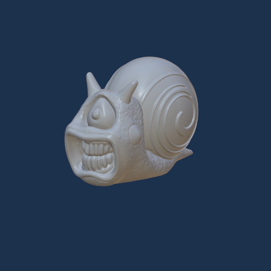 One-eyed Snail, STL File, Digital File for 3D Printing, Snail Cartoon ...