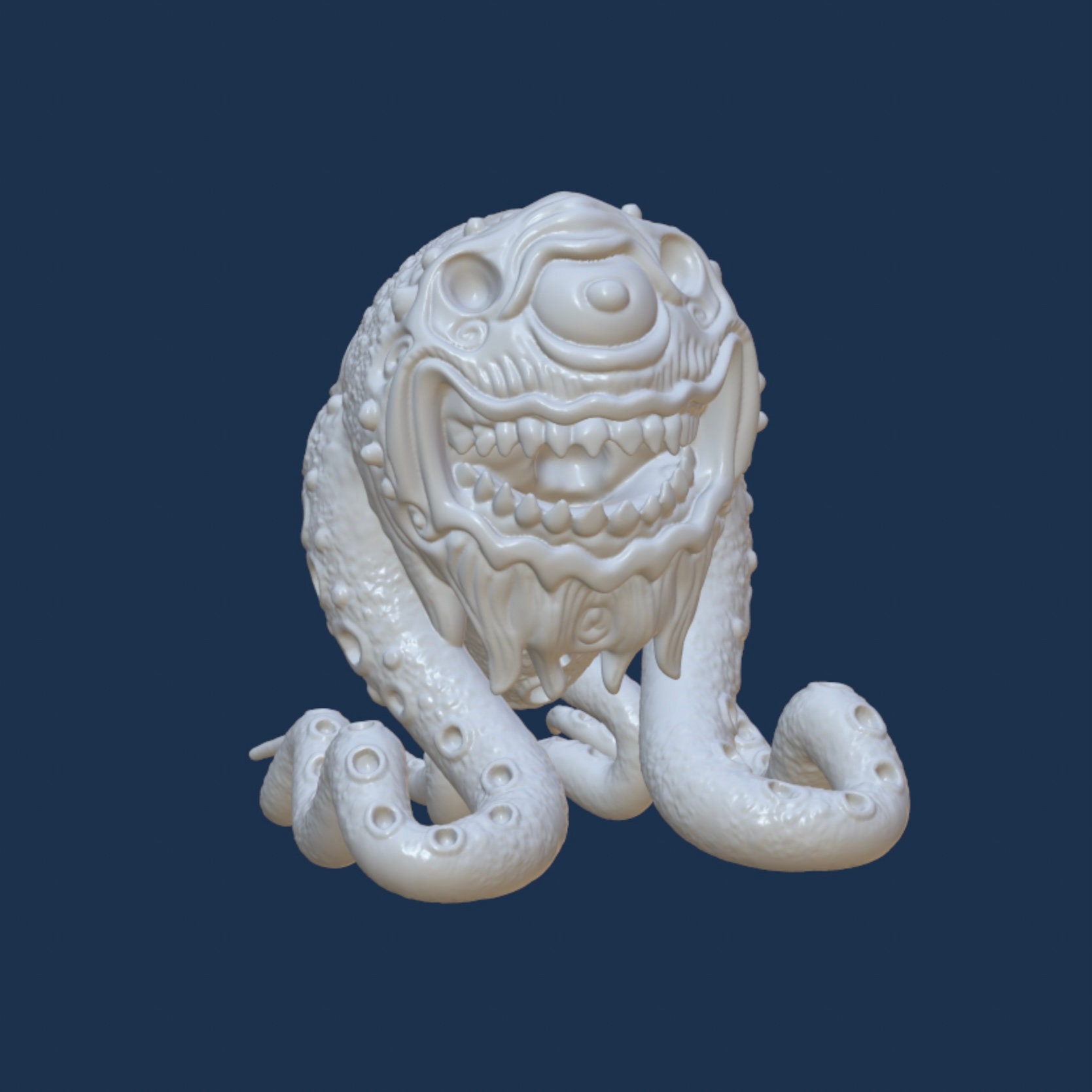 Tentacle Creature, STL File for 3D Printing, Monster, Creature, Horror ...