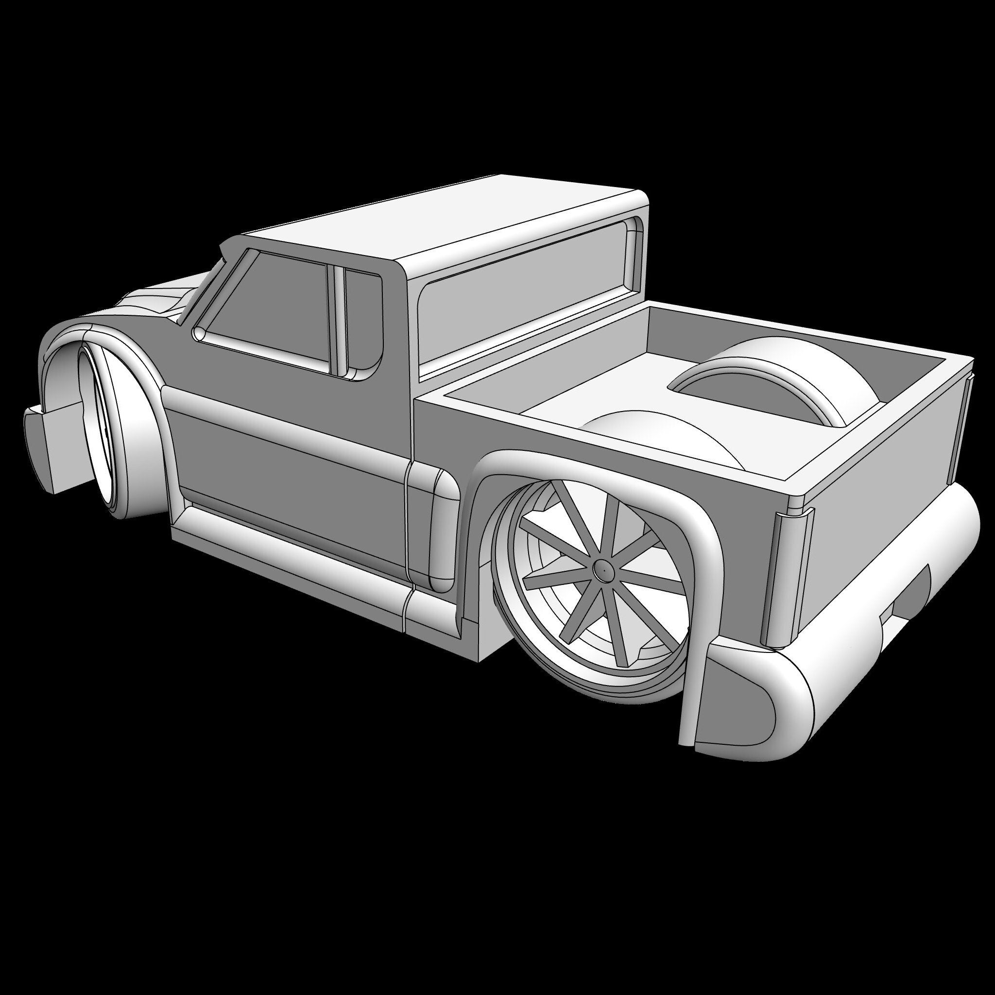 Mini Truck, Truck STL, 3D Asset, 3D Digital File for 3D Printer ...