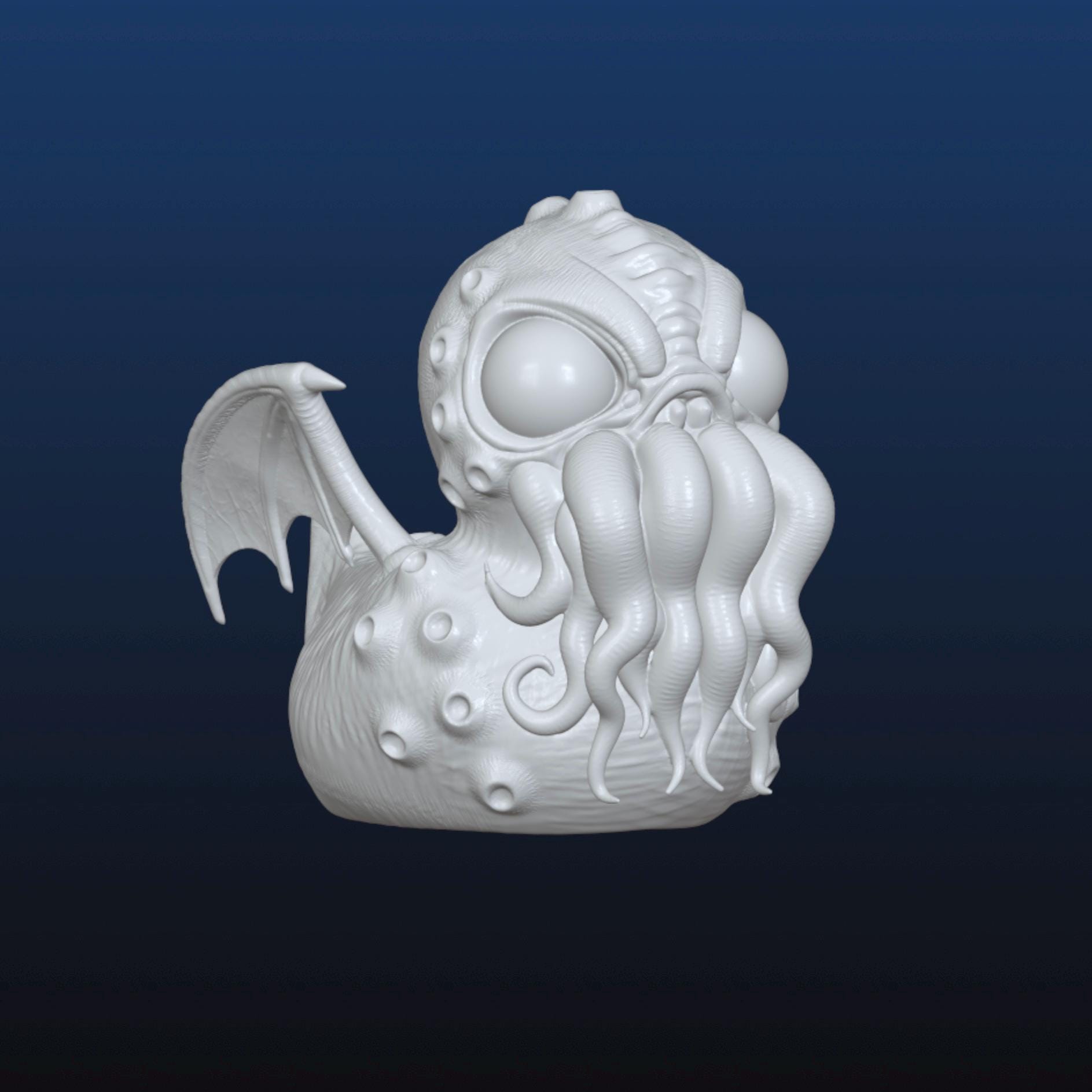 Cthulhu Duck STL, 3D Digital File for 3D Printing, Rubber Ducky ...