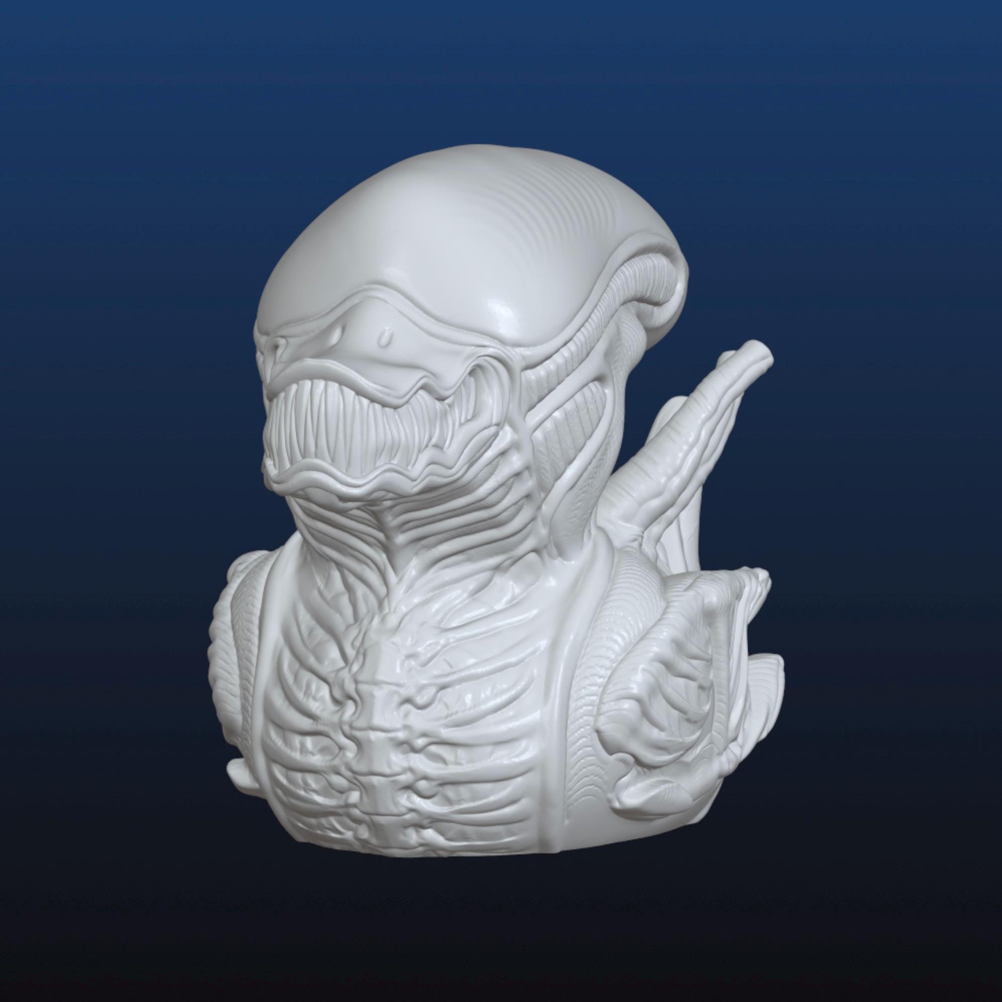 Xenomorph Duck STL, 3D Digital File for 3D Printing, Alien Duck ...