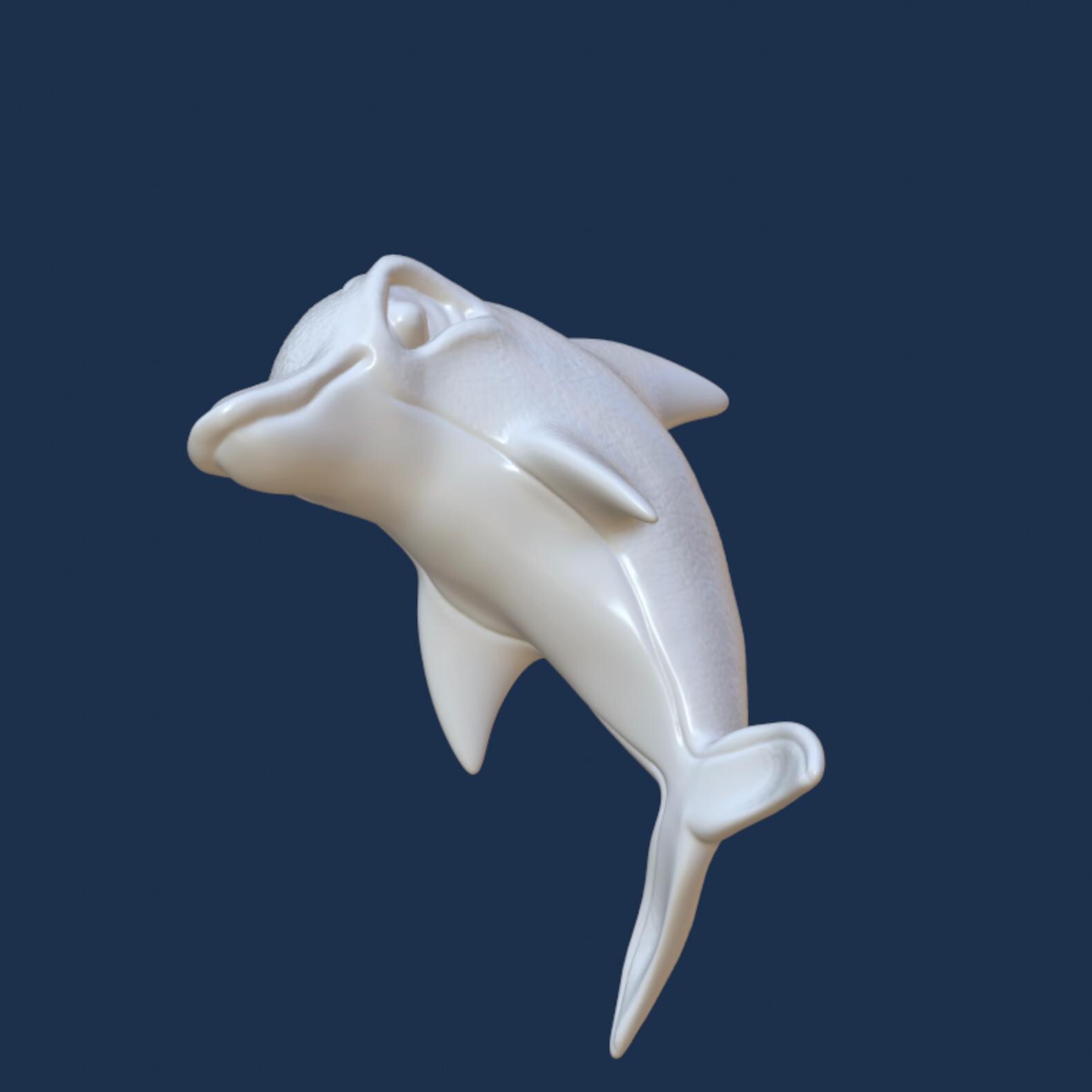 Cute Dolphin STL, 3D Digital File for 3D Printer, Porpoise, Dolphin ...