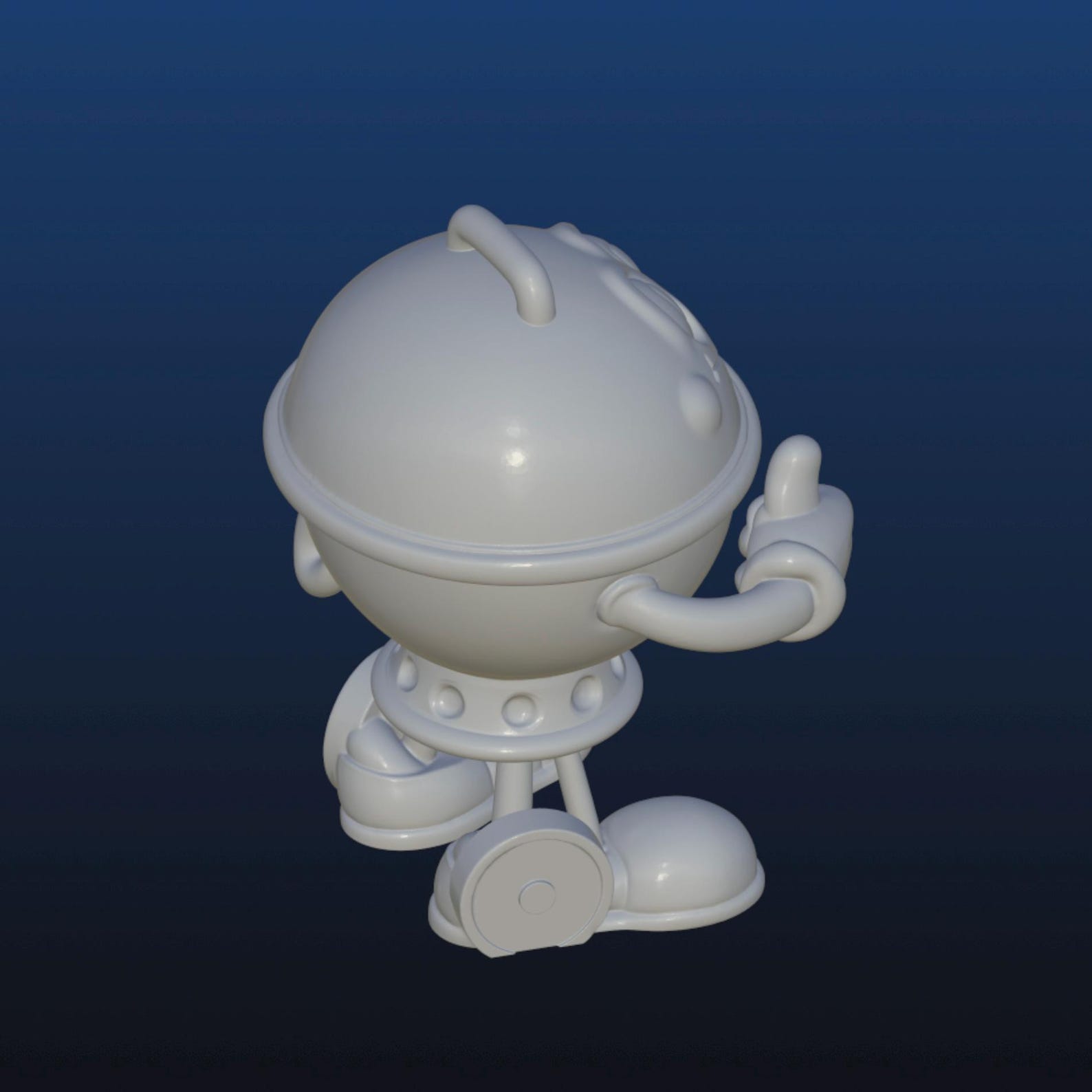 Weber Style Grill Character STL, 3D Digital File for 3D Printing, BBQ ...