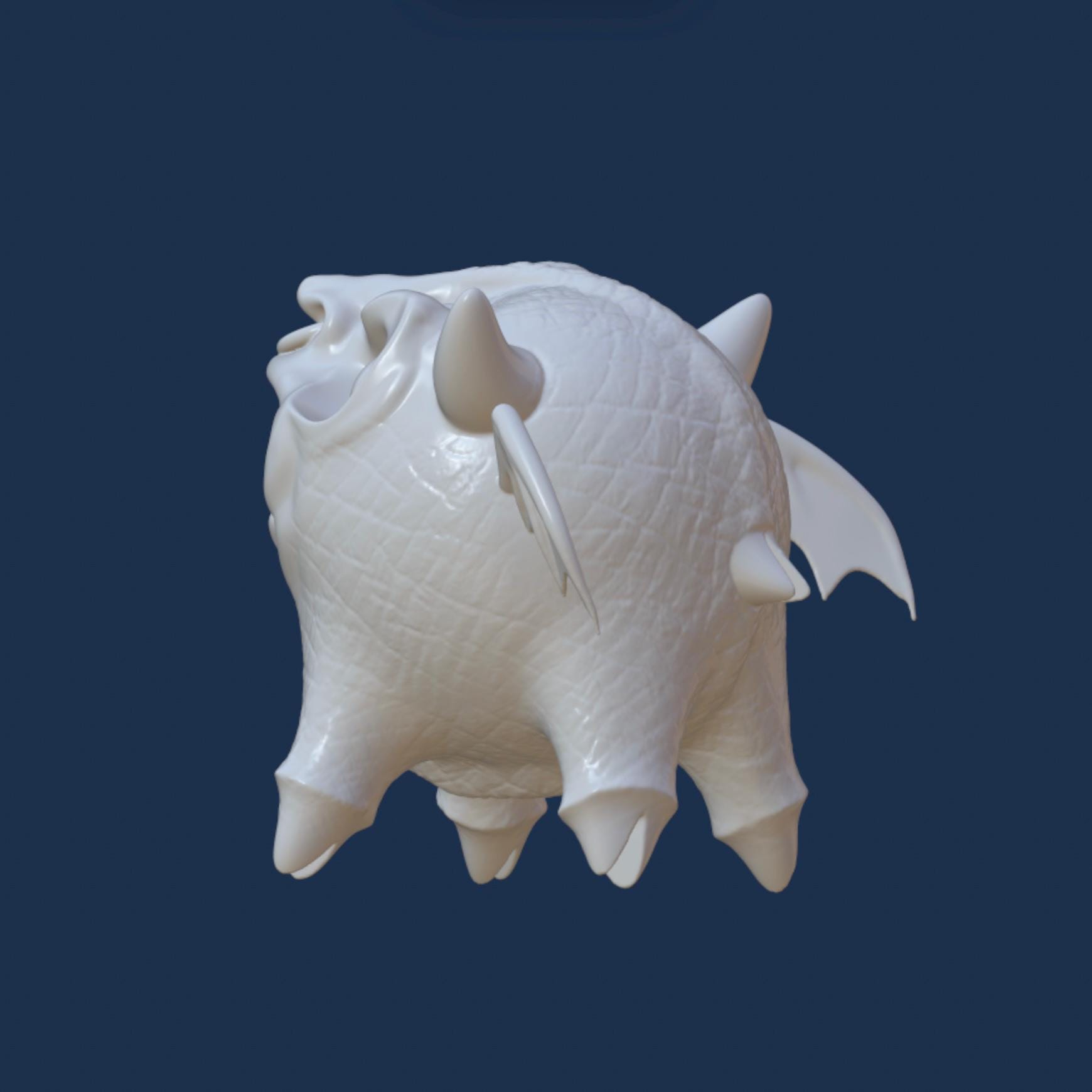 Demon Pig STL, 3D Digital File for 3D Printer, Demon Pig, Pig With ...