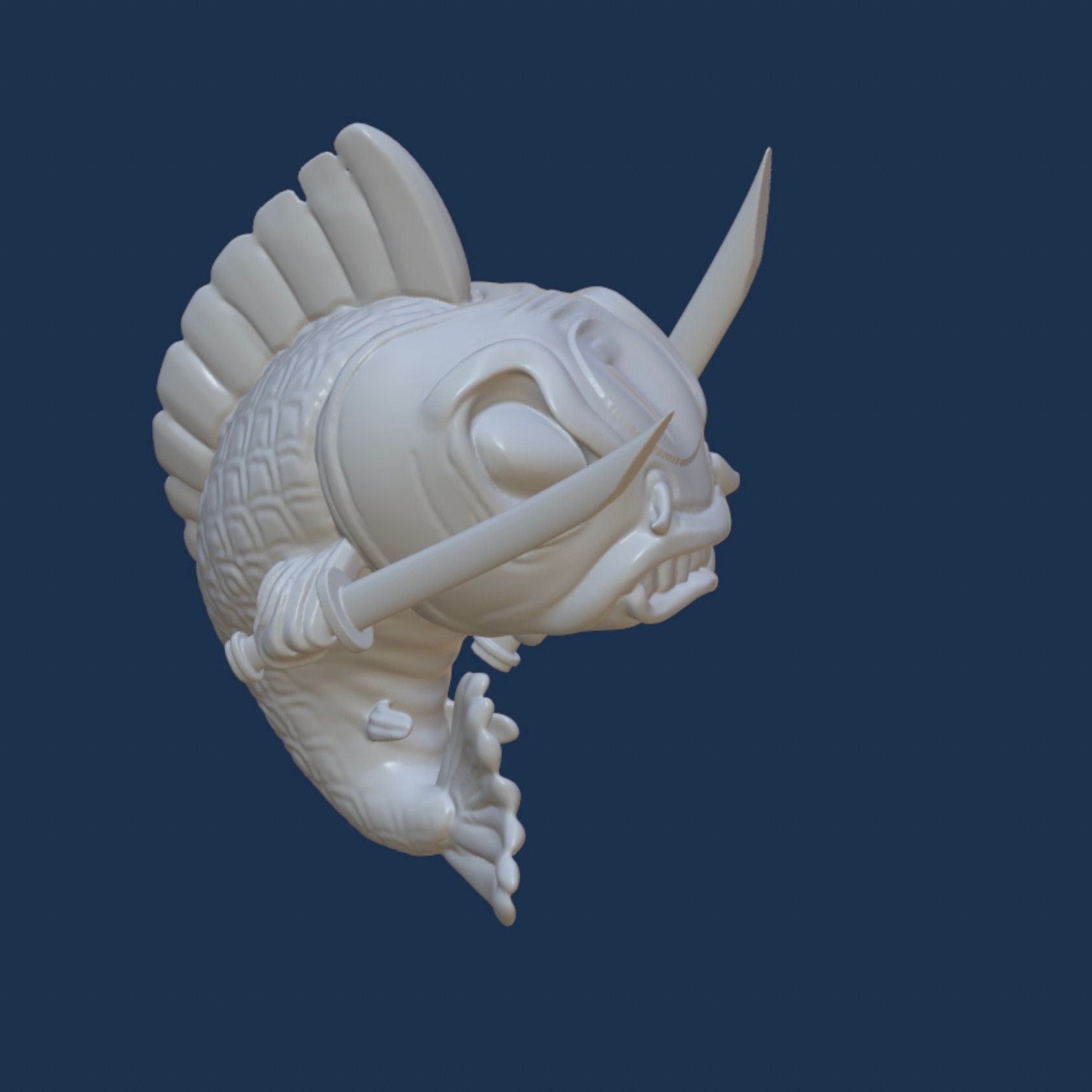 KOI Fish STL File, Koitana 3D Digital Print File, Original Design - Etsy