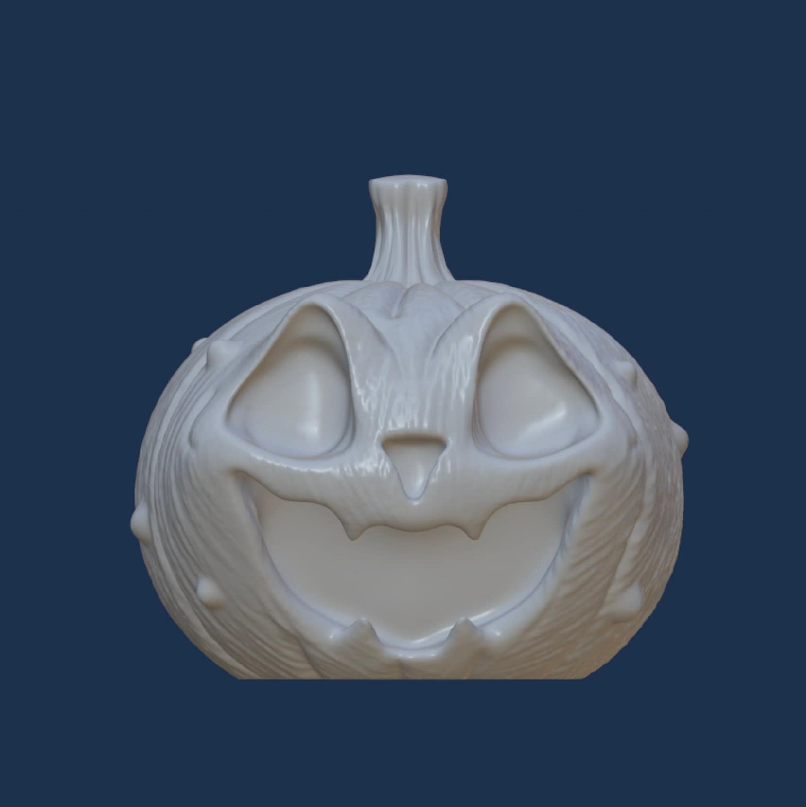 Pumpkin STL, 3D Digital File, STL, Original Design, Halloween STL File ...
