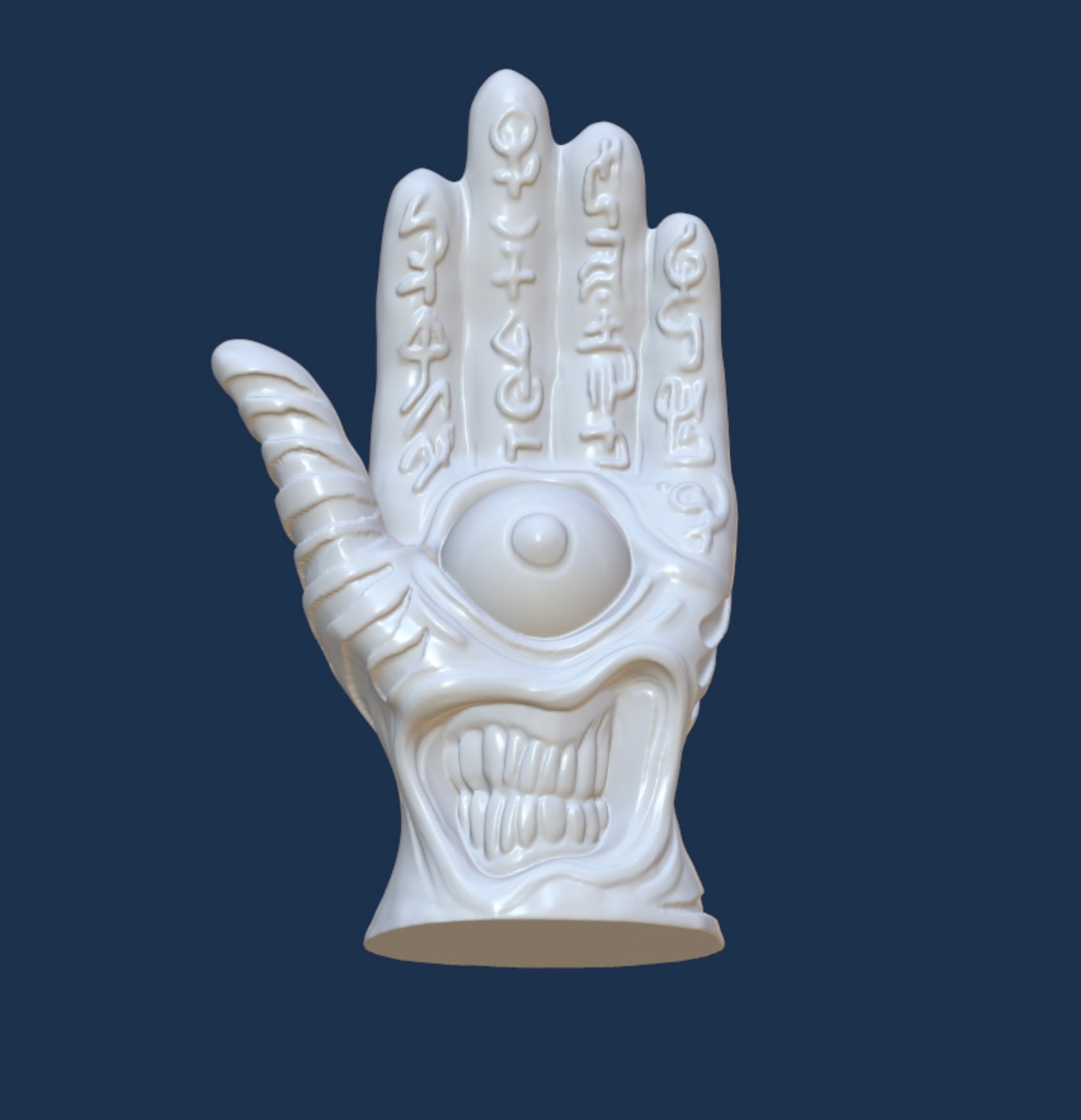 All Seeing Eye, Evil Hand, 3D Digital File for 3D Printing, STL, Horror ...