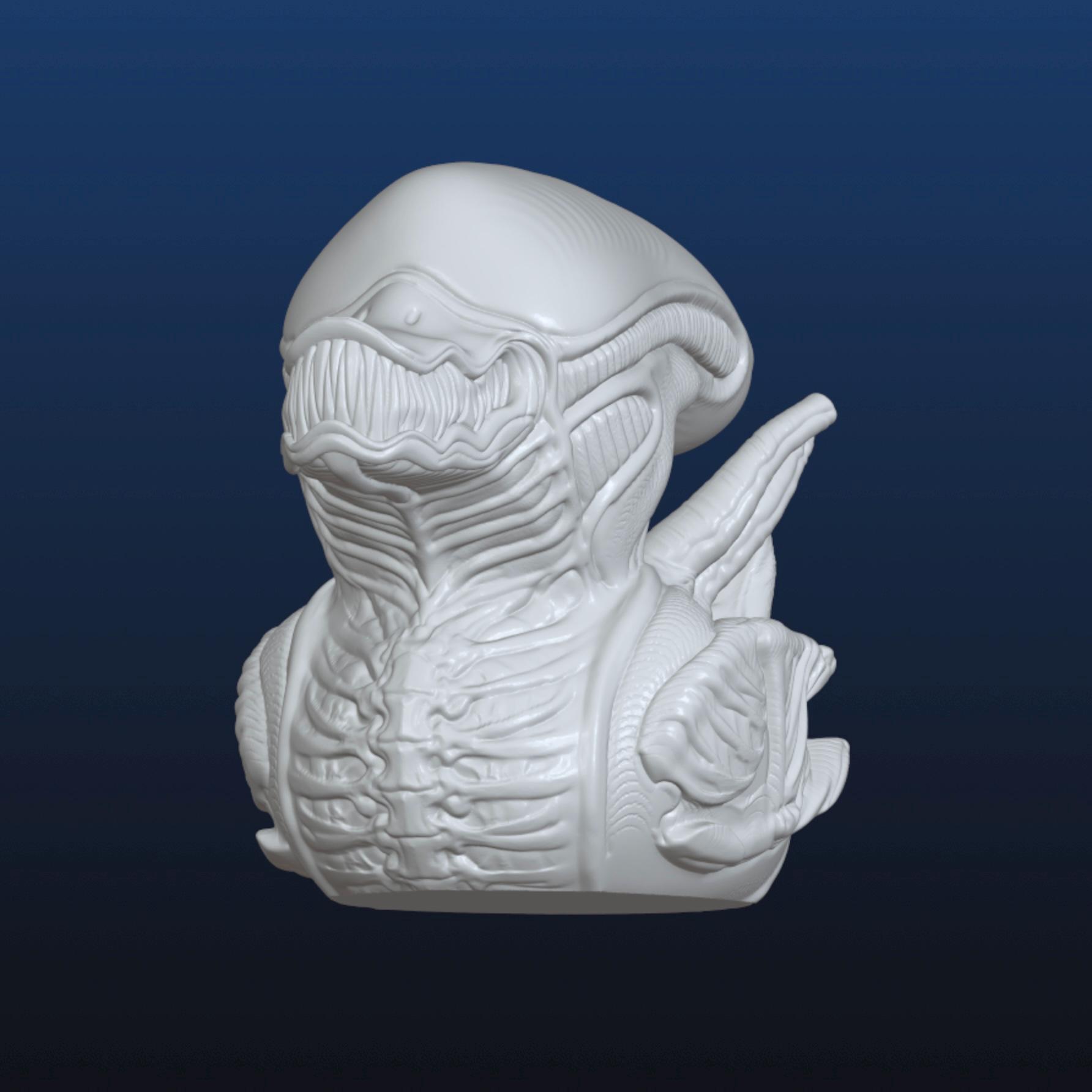 Xenomorph Duck STL, 3D Digital File for 3D Printing, Alien Duck ...