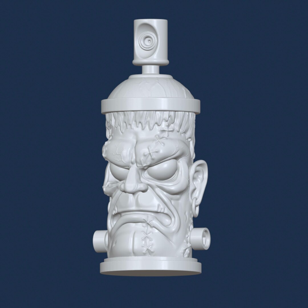Spray Can Frankenstein, STL File for 3D Printing, Frankenstein ...