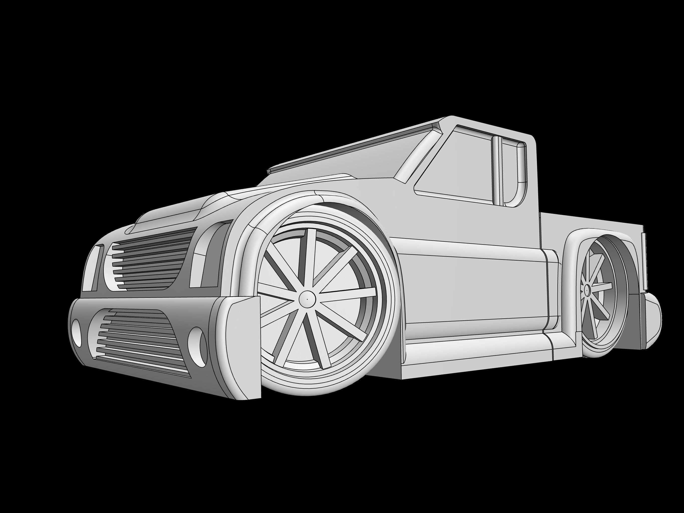 Mini Truck, Truck STL, 3D Asset, 3D Digital File for 3D Printer ...
