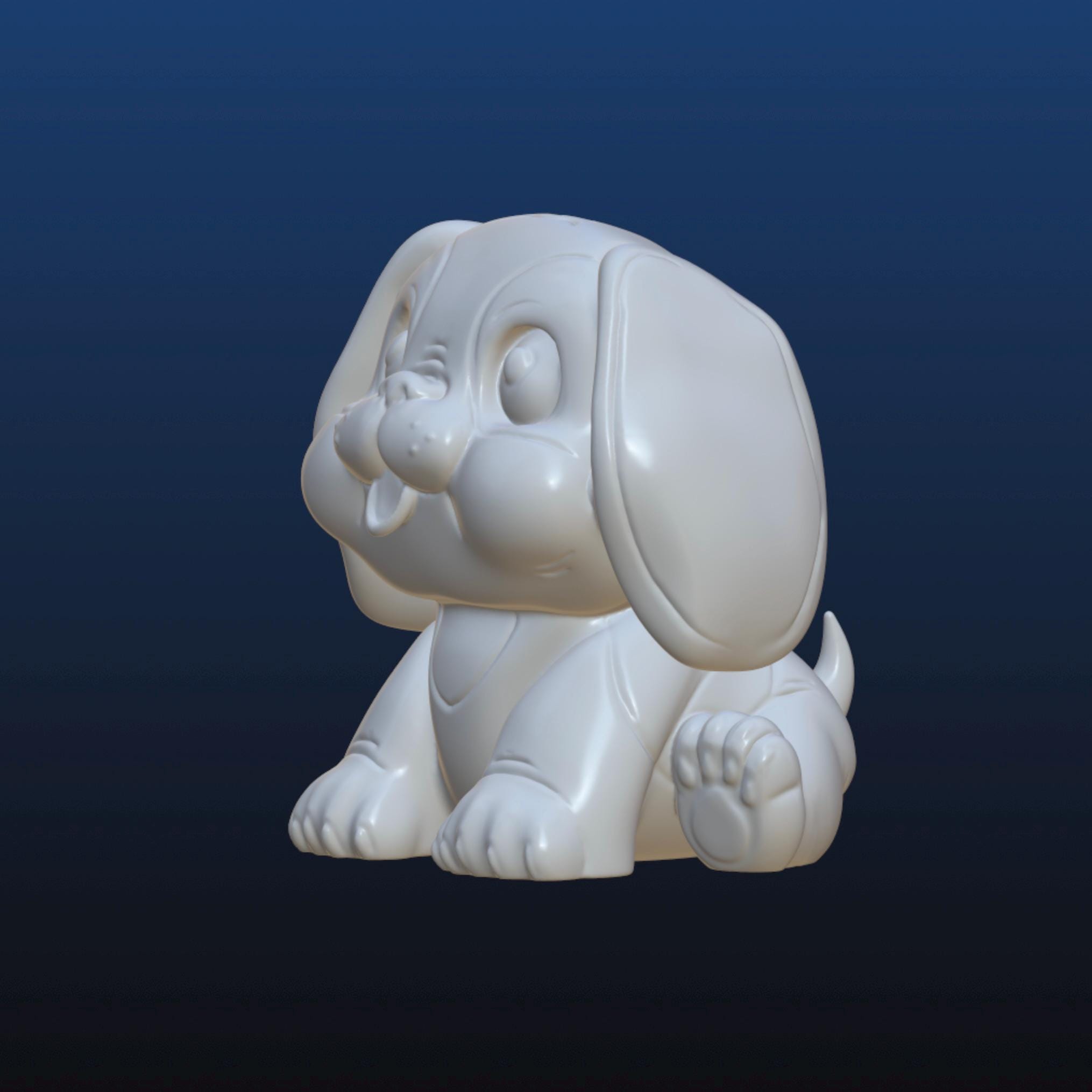 Cute Puppy STL, 3D Digital File for 3D Printing, Kawaii Puppy, Kawaii ...