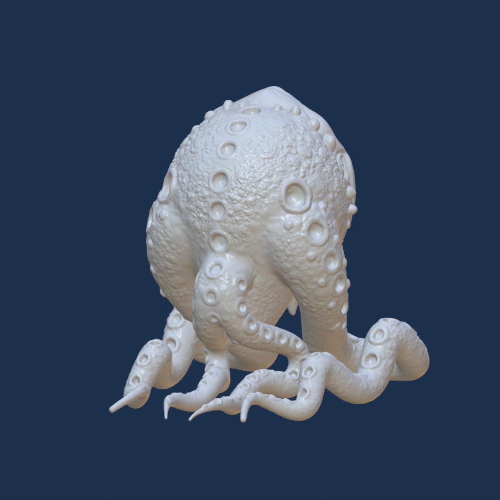 Tentacle Creature, STL File for 3D Printing, Monster, Creature, Horror ...