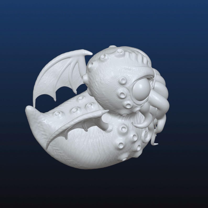 Cthulhu Duck STL, 3D Digital File for 3D Printing, Rubber Ducky ...