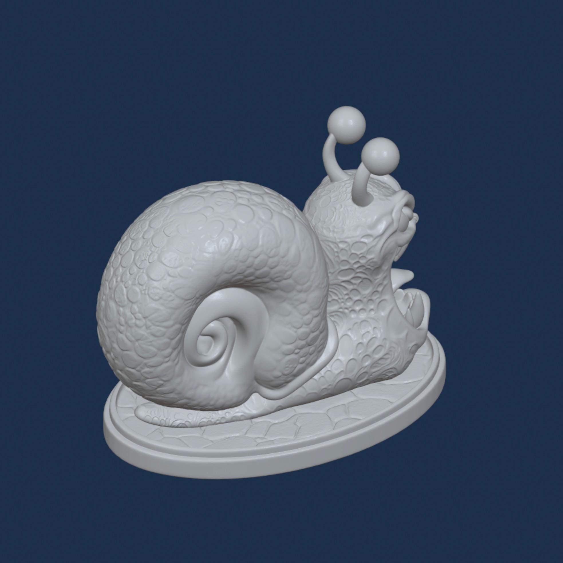 Crazy Snail STL, 3D Digital File for 3D Printing, Snail Fantasy ...