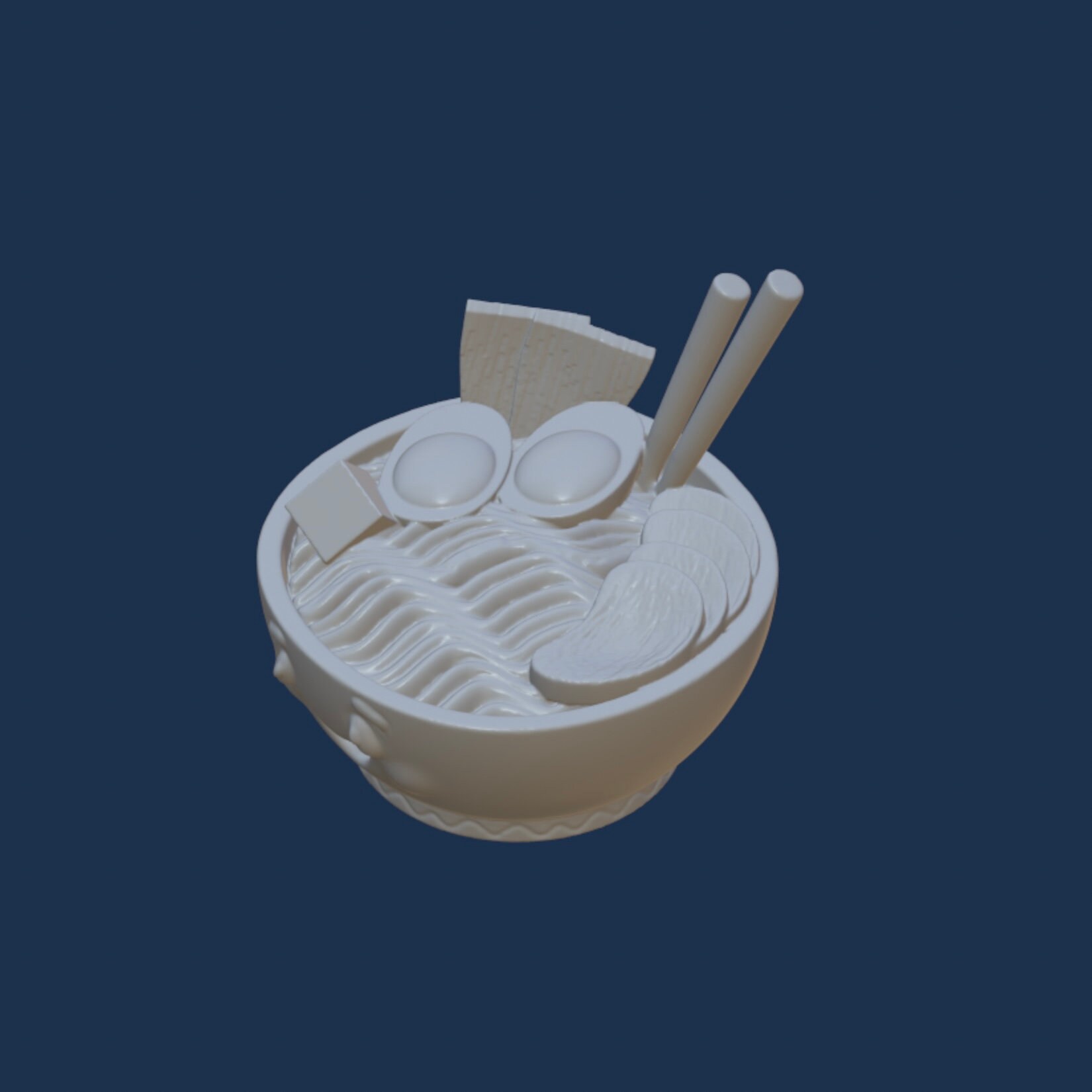 Cute Bowl of Noodles, Cartoon Bowl of Noodles, STL File, Digital File ...