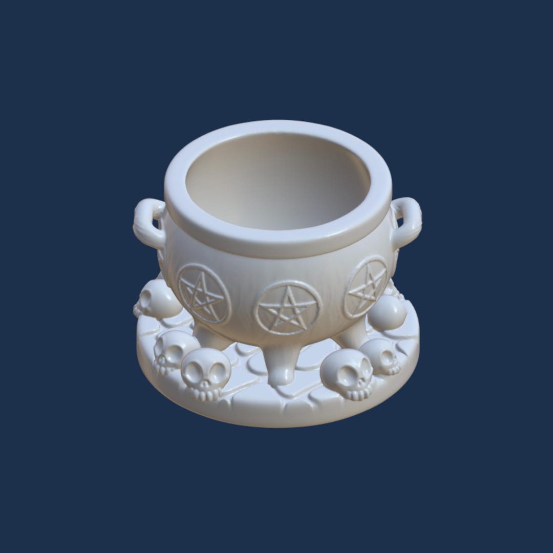 Cauldron STL, 3D Digital File for 3D Printing, Witch's Cauldron, Witch ...