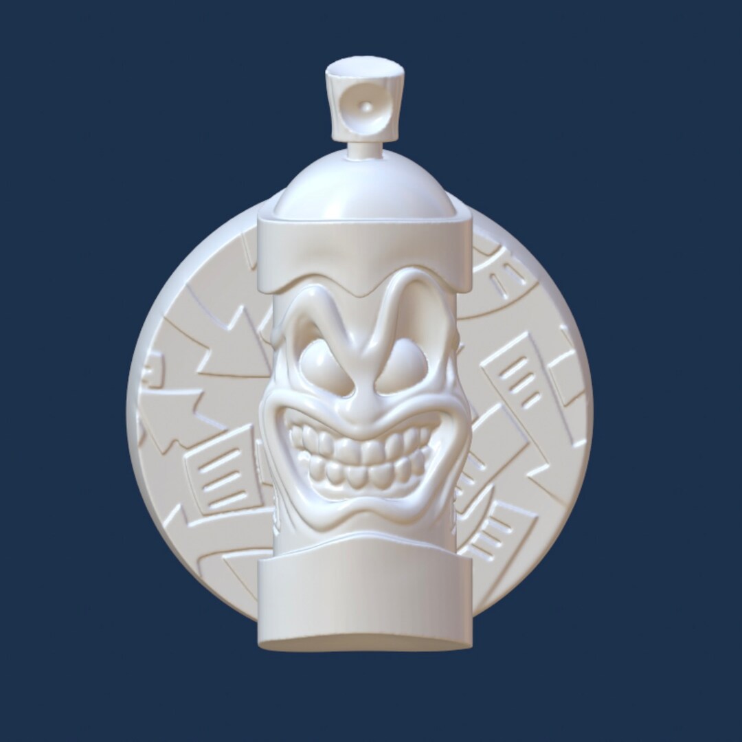 Sinister Graffiti Spray Can, STL File for 3D Printing, Spray Cal STL ...