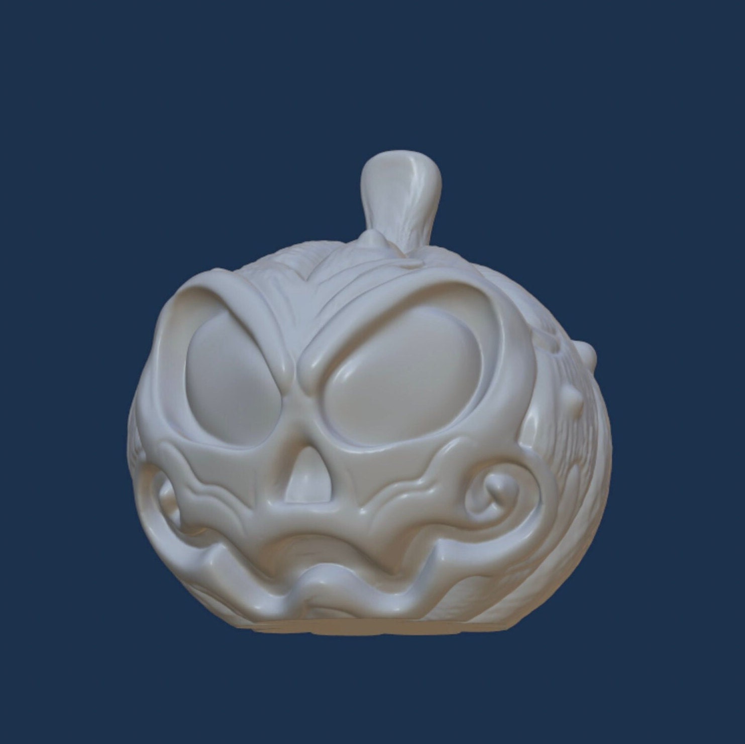 Pumpkin STL, 3D Digital File, STL, Original Design, Halloween STL File ...