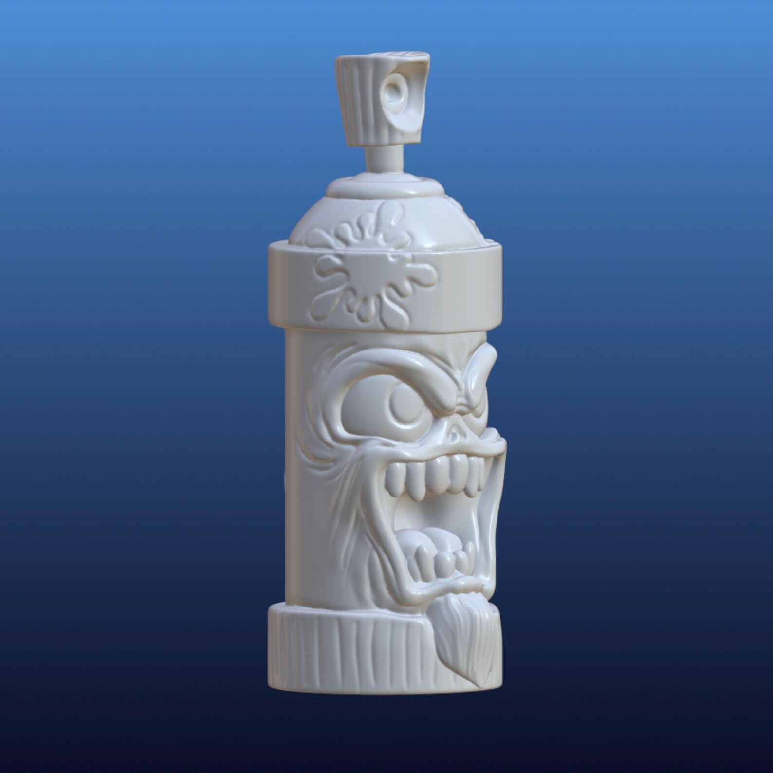 Crazy Spray Can STL, Cartoon Spray Can, 3D Digital File for 3D Printing ...