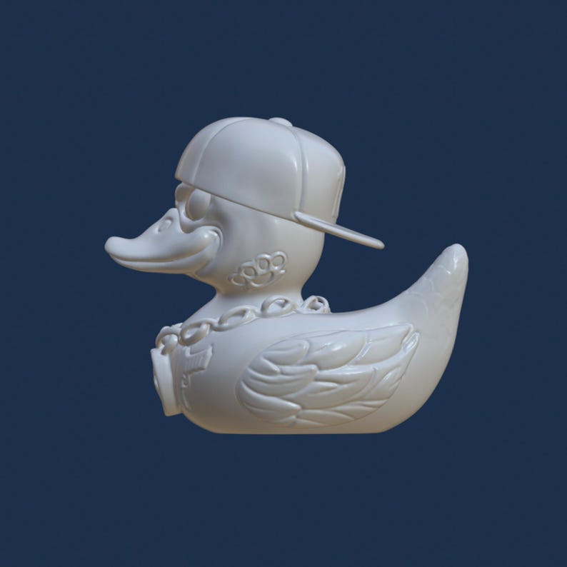 Gangster Duck STL, 3D Digital File for 3D Printer, Rubber Ducky, Duck ...