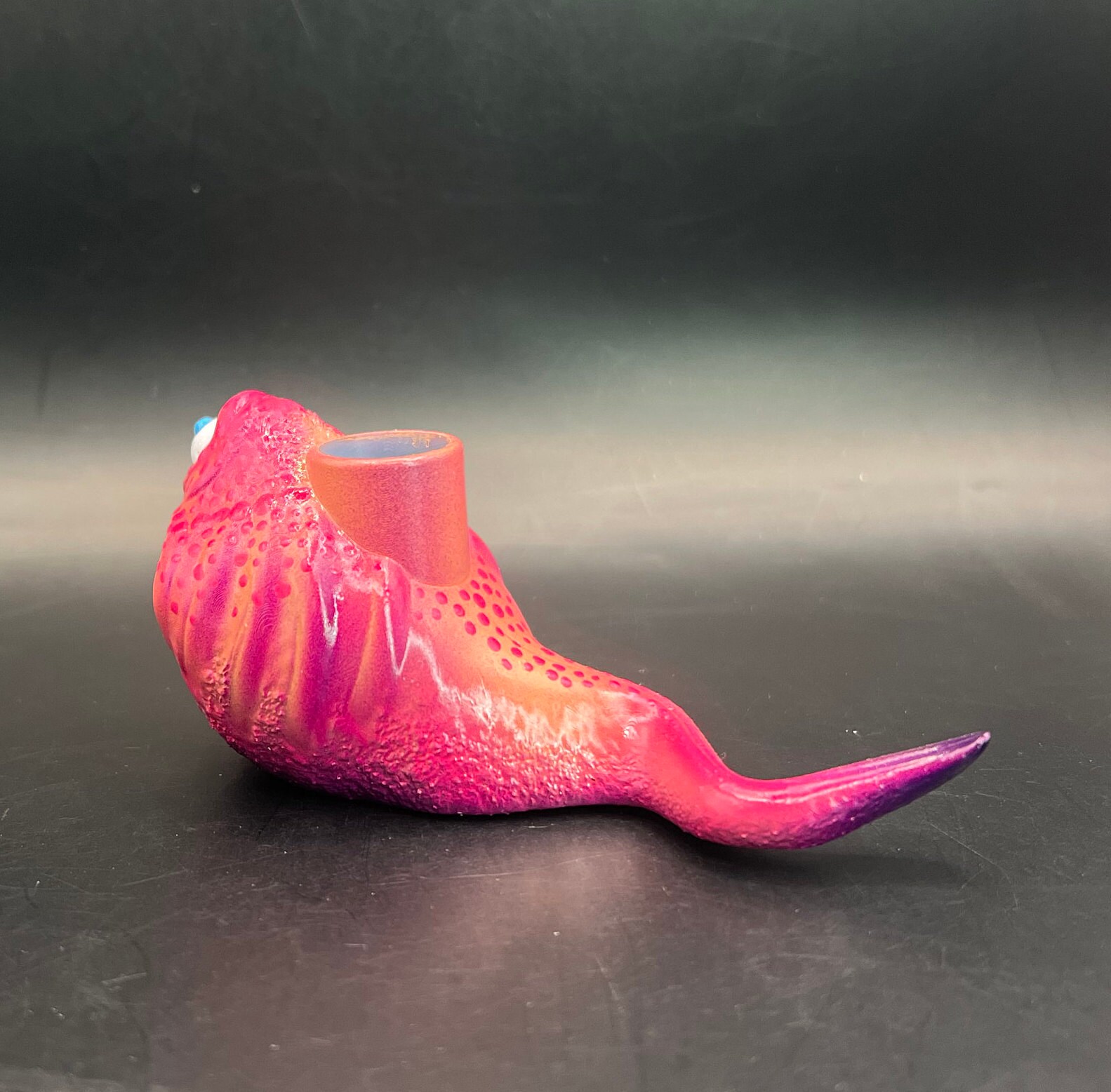 14mm, Bowl Holder, 3D Printed, Hand Painted, One-eyed Worm With Teeth ...