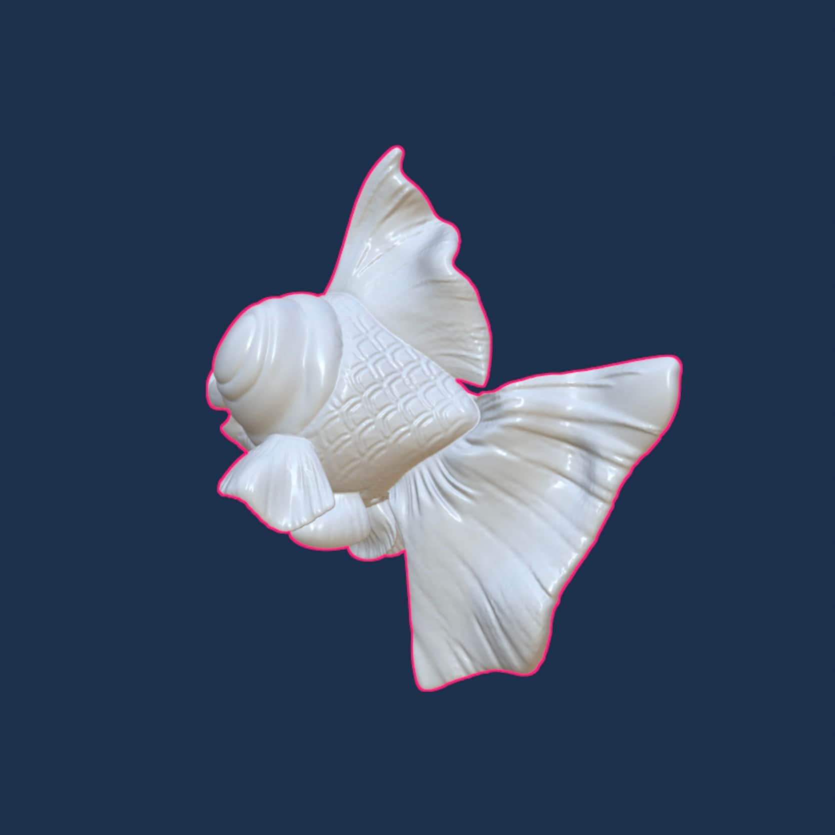 Cute Goldfish, STL File, 3D Digital File for 3D Printing, Cartoon ...