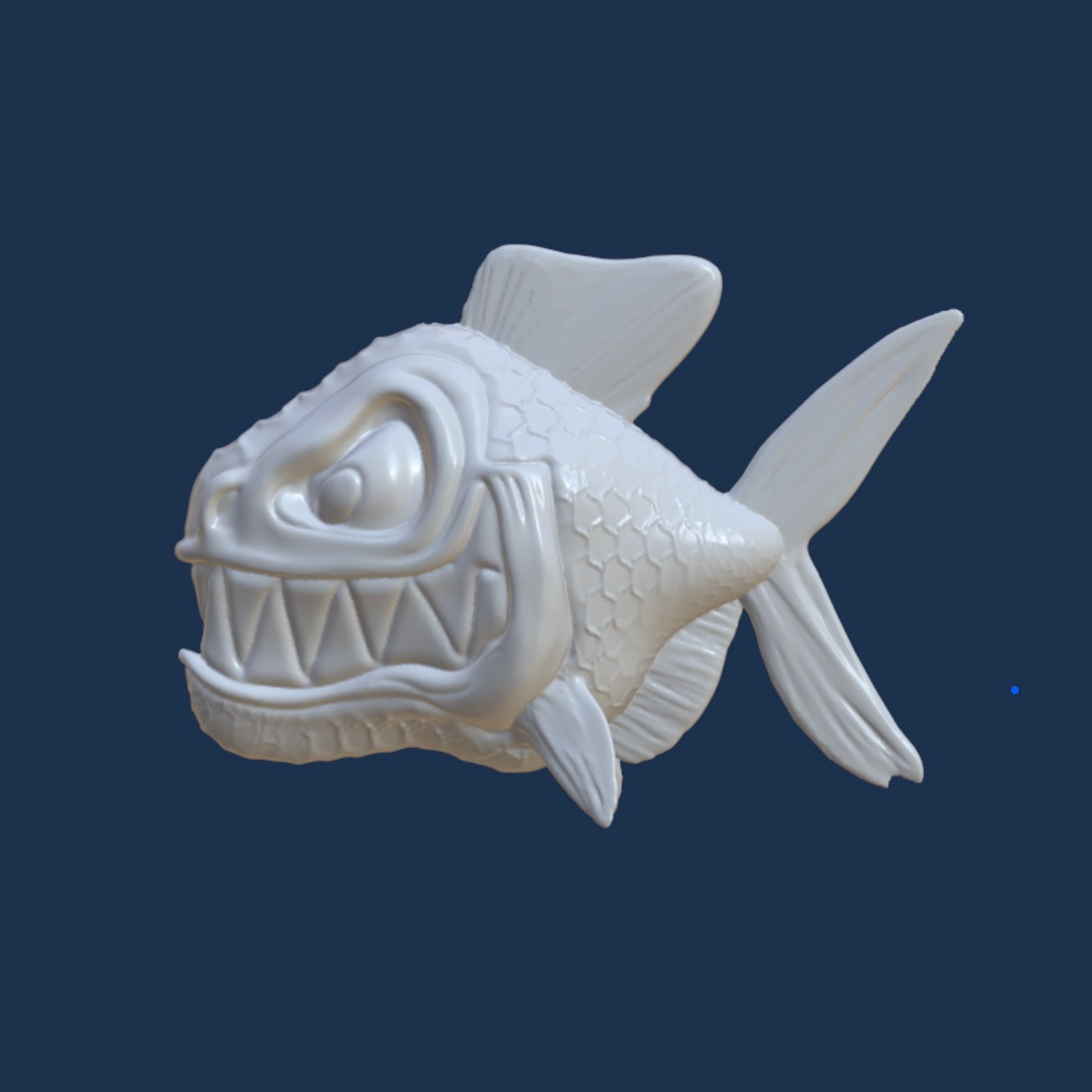 Monster Fish, STL File for 3D Printing, Monster Fish, Piranha, 3D ...