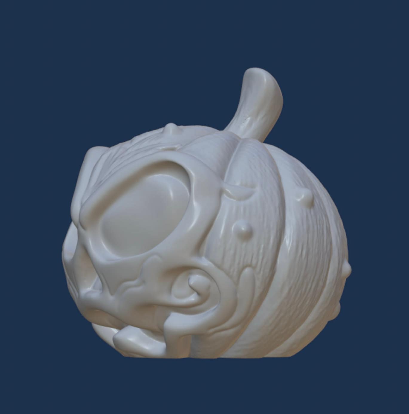 Pumpkin STL, 3D Digital File, STL, Original Design, Halloween STL File ...