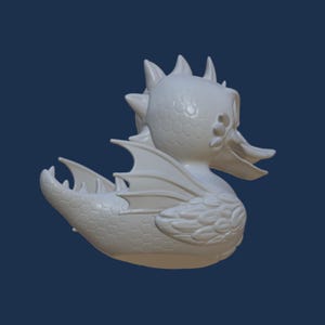 Dragon Duck STL, 3D Digital File for 3D Printer, Rubber Ducky, Dragon ...