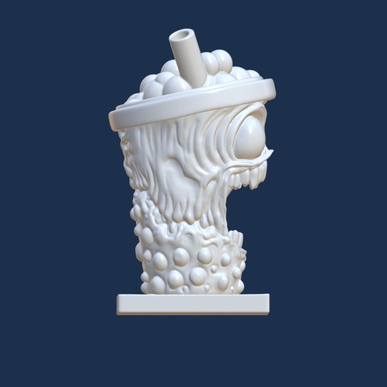 Boba Tea Creature STL, 3D Digital File for 3D Printing, Boba Tea, Boba ...