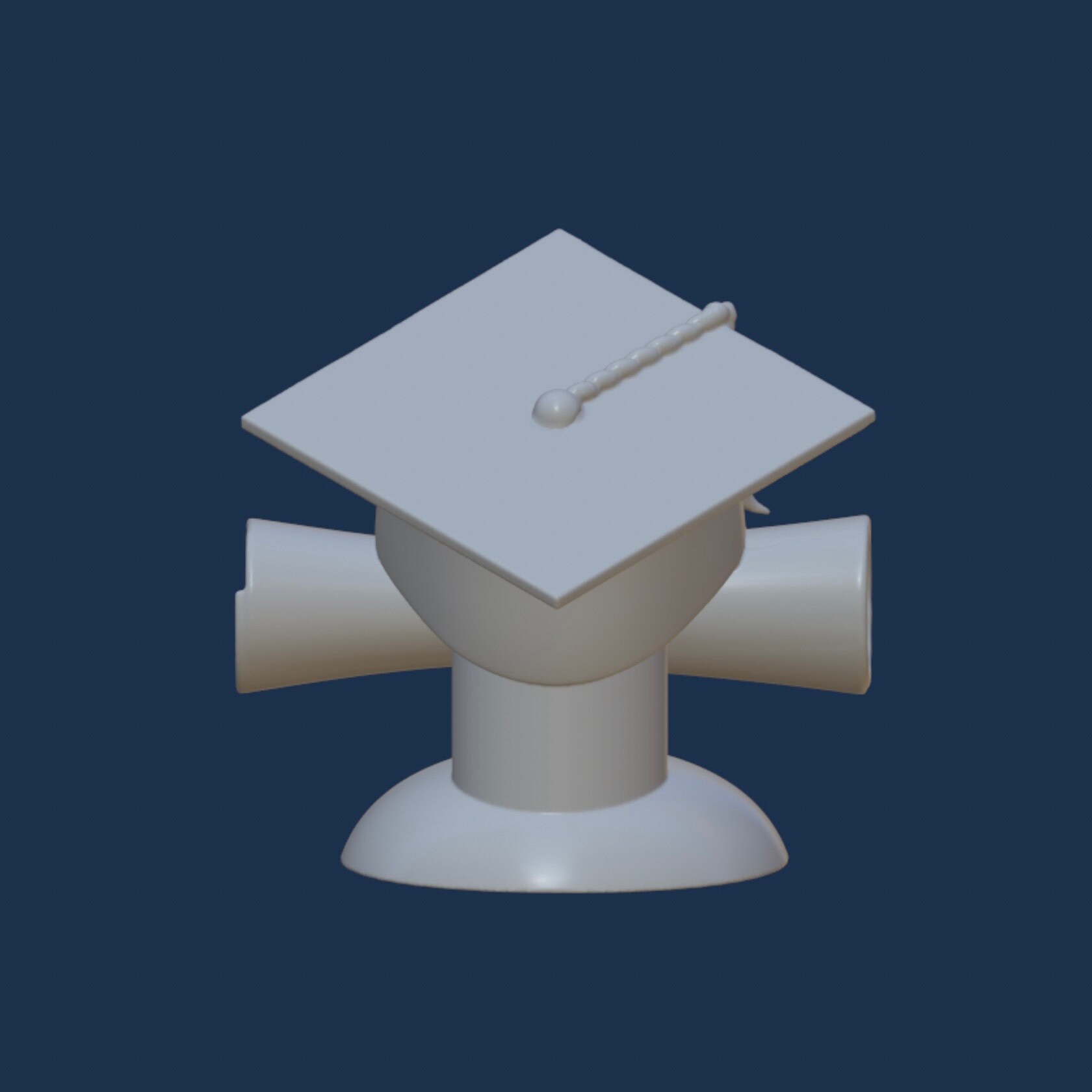 Cap and Diploma 3D Print File, Graduation Theme STL, 3D Digital File ...