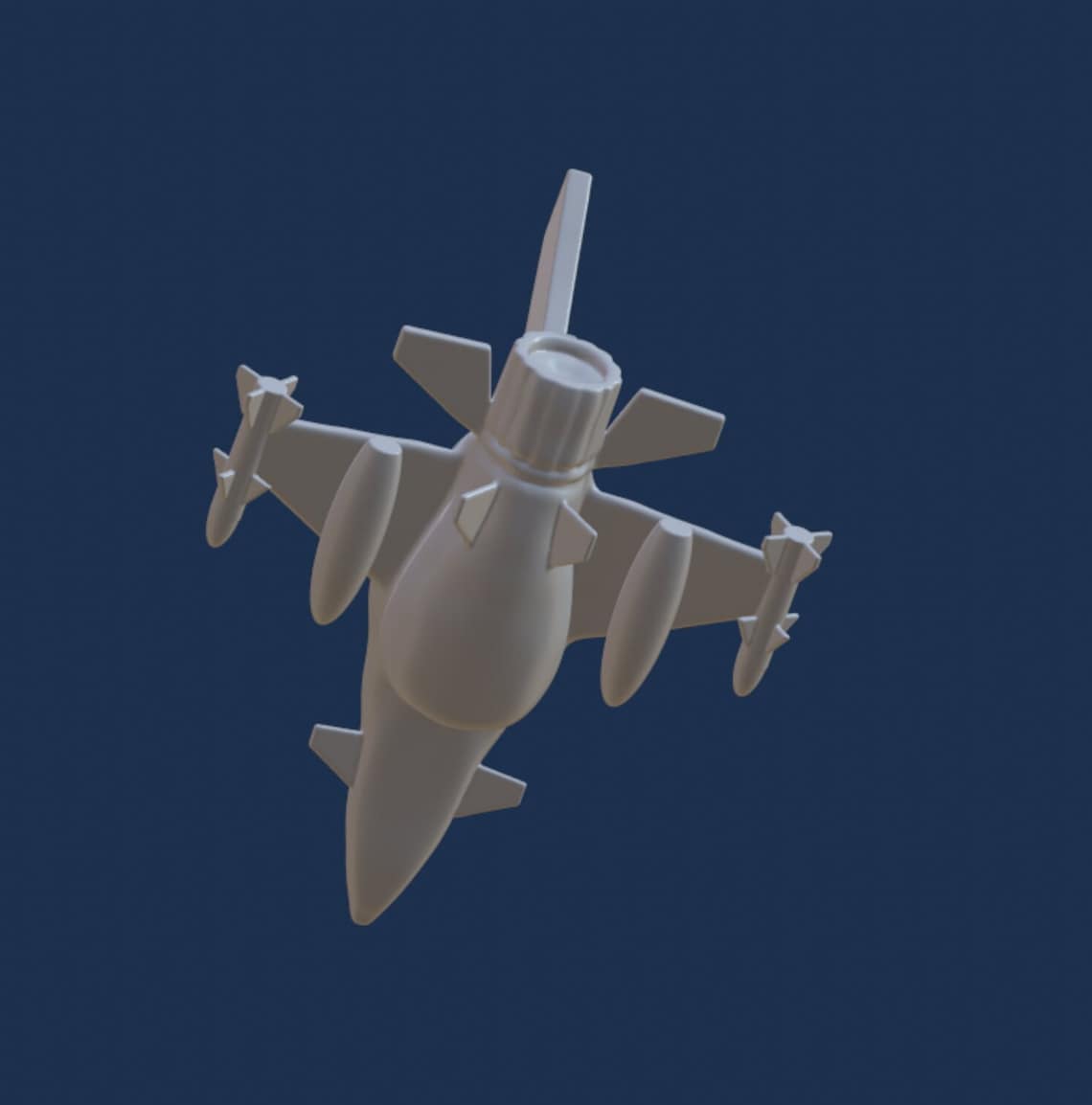 Cartoon Fighter Jet, Airplane STL, 3D STL File for 3D Printer, Original ...