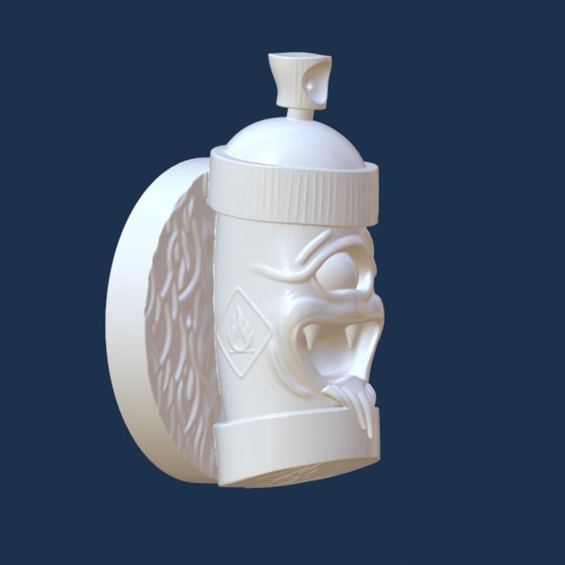 Graffiti Spray Can, STL File for 3D Printing, One-eyed Spray Can, Hot ...