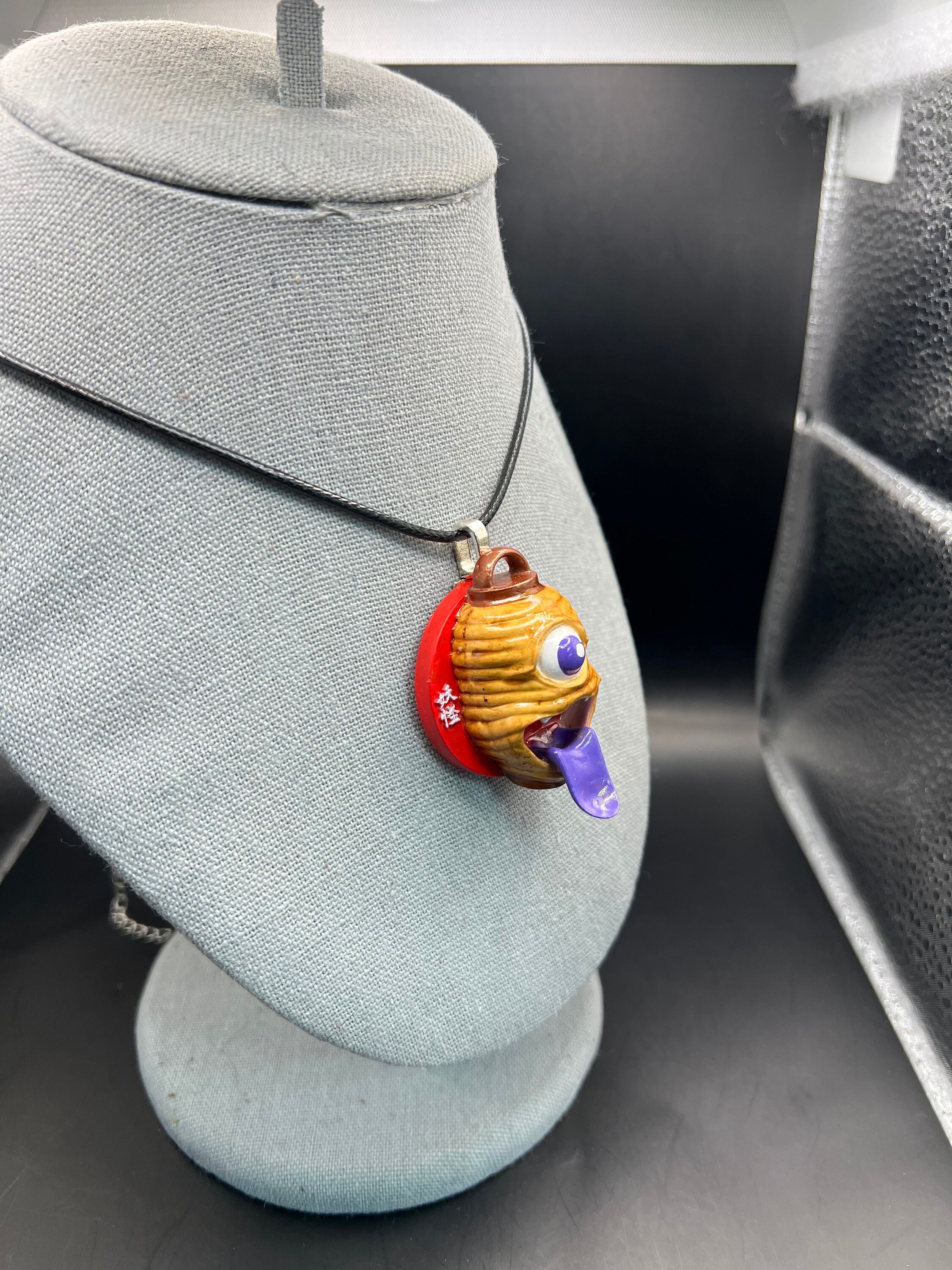 3D Printed Hand Painted Wearable Art, YOKAI LANTERN Pendant, Chochin ...