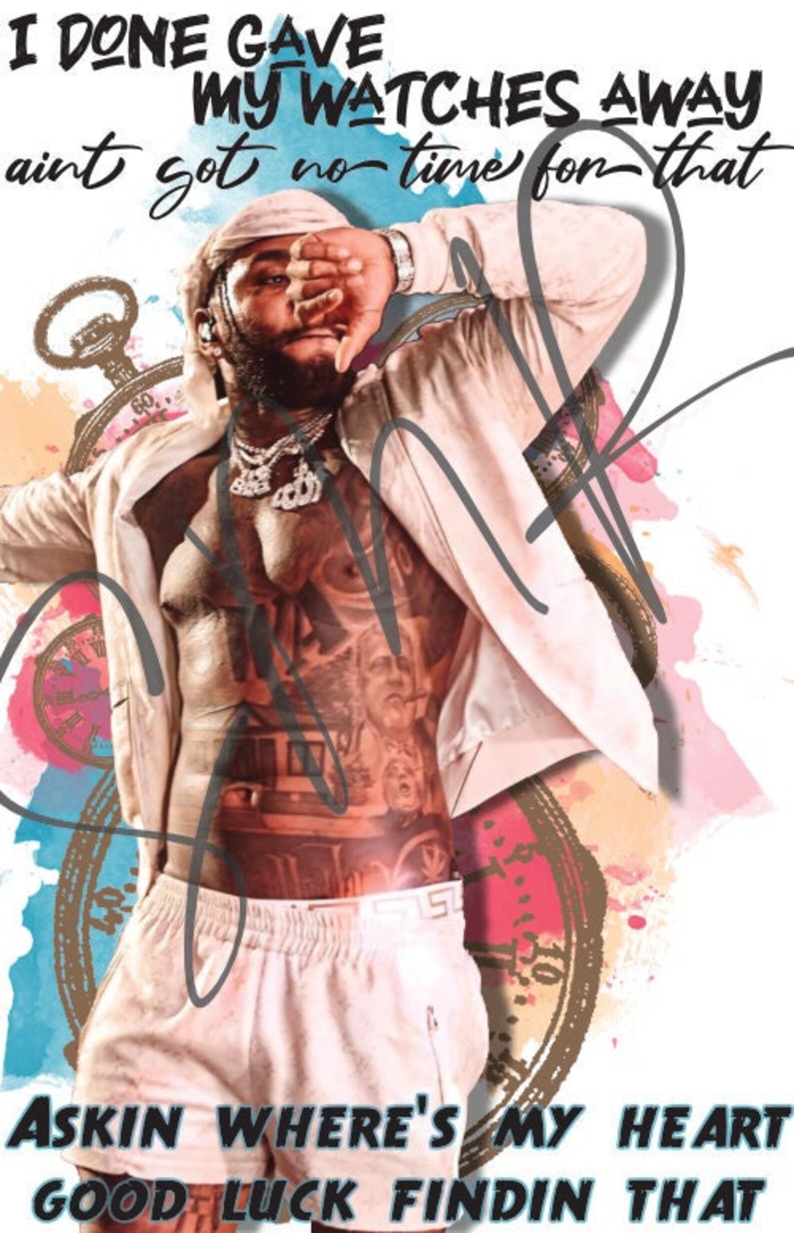 Kevin Gates Png TIME FOR THAT - Etsy