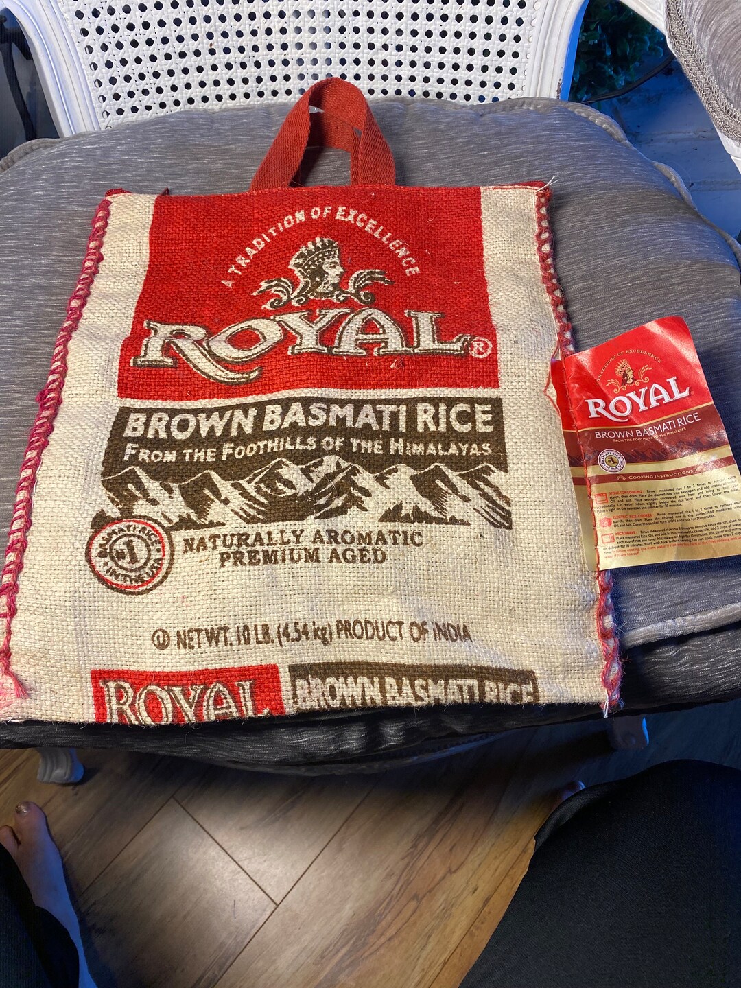 Vintage - Royal Basmati Rice - Burlap - Large Sack - Made Into a Top ...