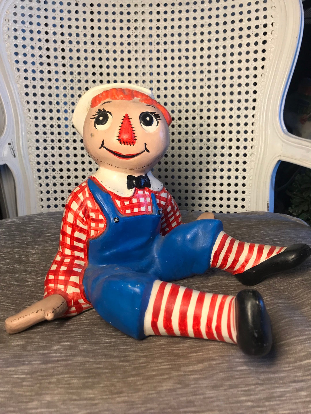 Vintage - 1967 - REWARD - Raggedy Andy - Ceramic Figure - Large Piece ...