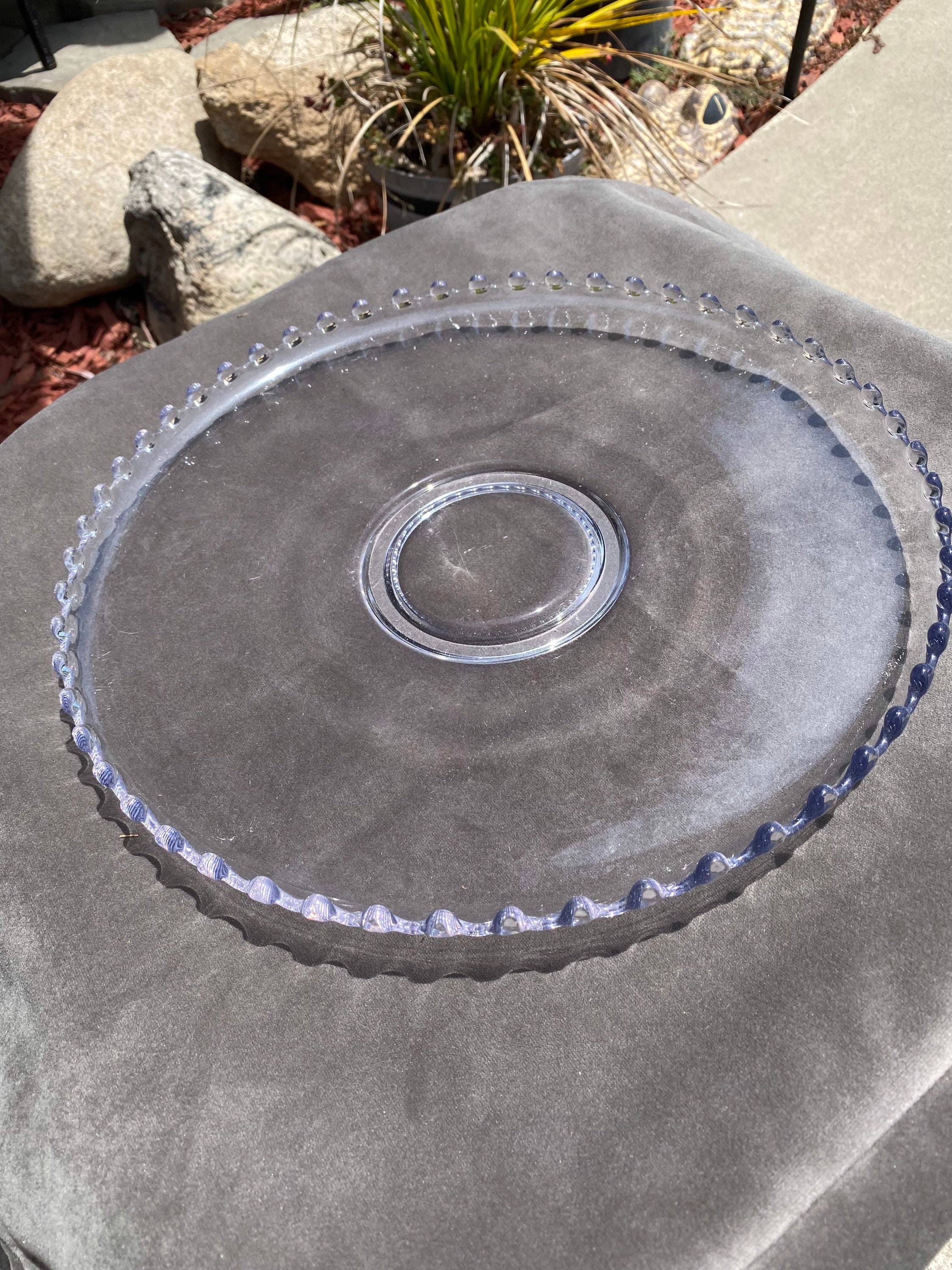 Serving Platter Vintage 1950's Imperial Glass Ohio - Etsy