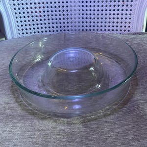 Vintage - Clear Glass - Pyrex - Dessert Mold - Bundt Pan- Jello Mold ...