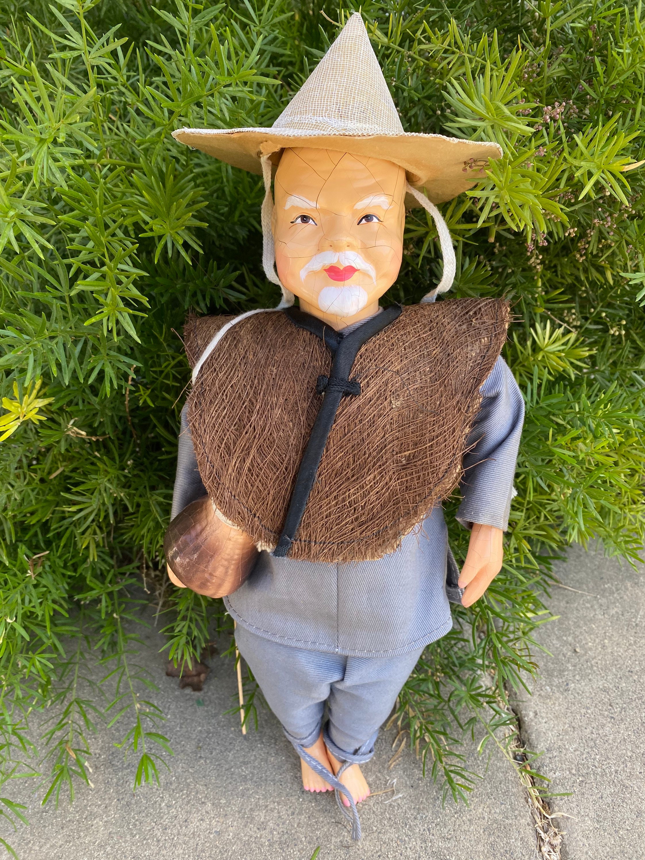 Vintage Circa 1950's Hand Made Chinese Fisherman Doll - Etsy